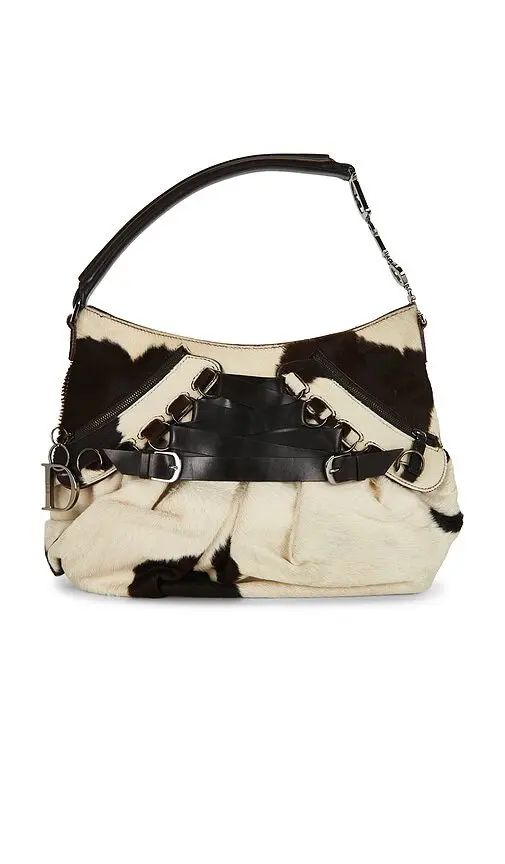 FWRD RENEW Dior Ponyhair Ballet Corset Shoulder Bag