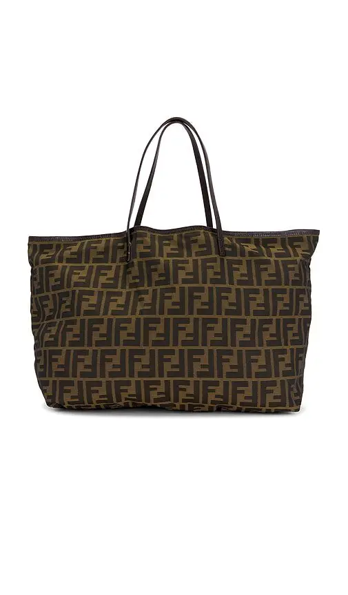 FWRD RENEW Fendi Zucca Roll Tote Bag