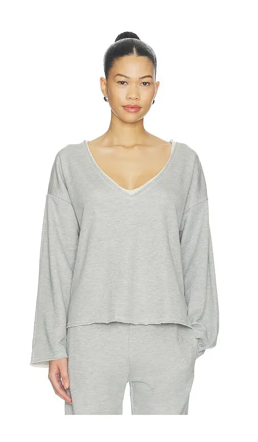 VIR VITA Brigitte V Neck Sweatshirt In . Also