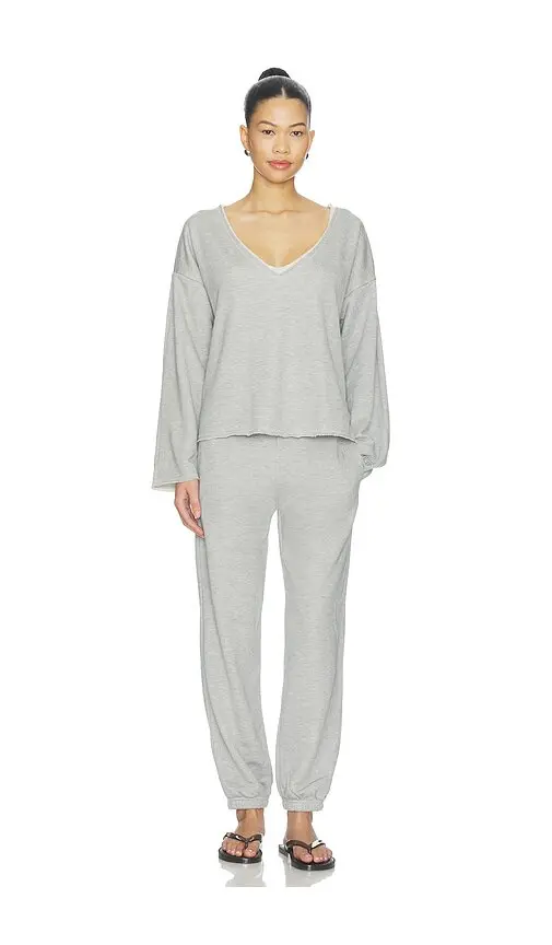 VIR VITA Brigitte V Neck Sweatshirt In . Also