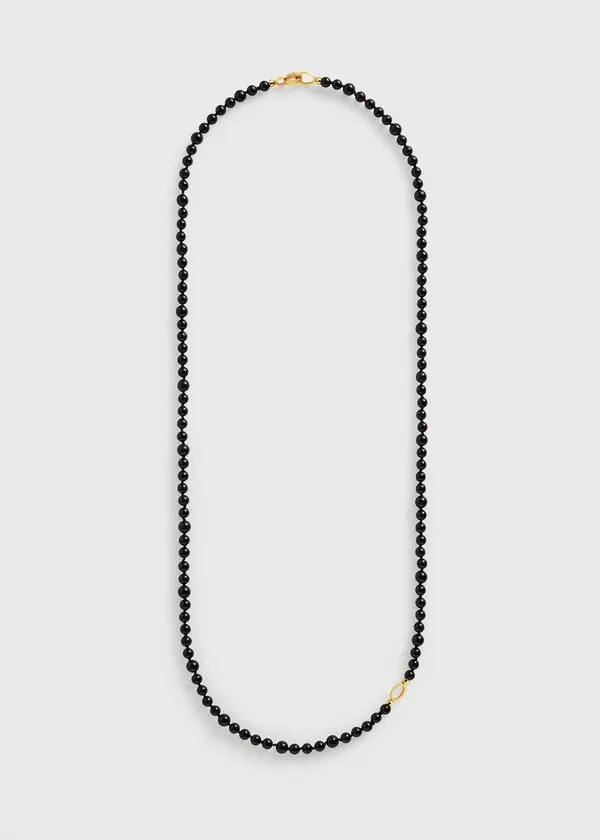 TOTEME Infinity Bead Necklace - Black