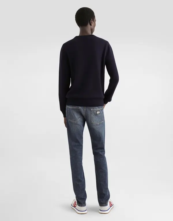 Dolce & Gabbana Pantalone Denim Multi-colored Cotton