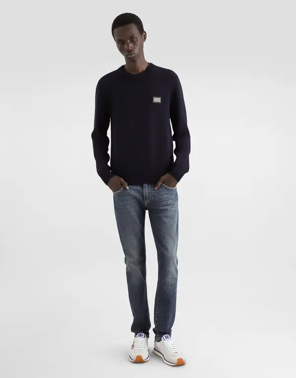 Dolce & Gabbana Pantalone Denim Multi-colored Cotton