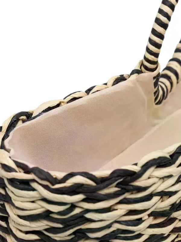 TWINSET Woven Heart-plaque Beach Tote - Neutrals