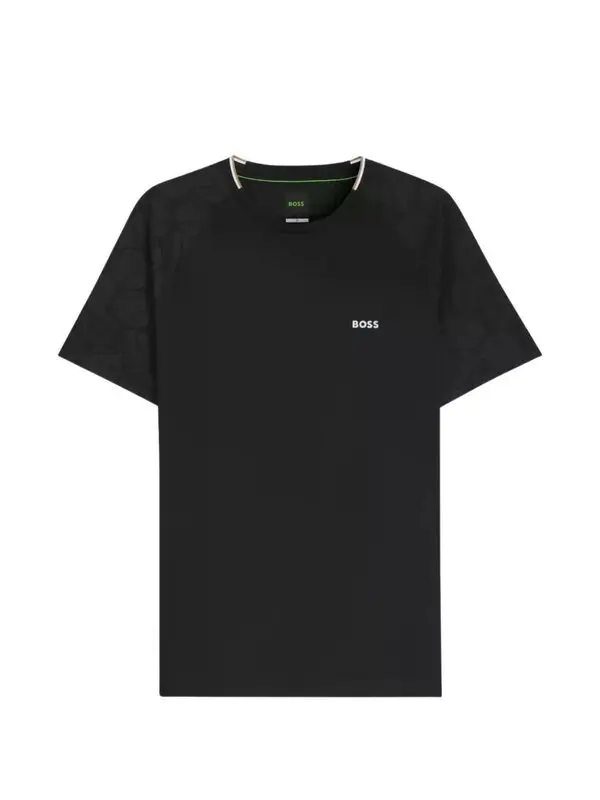 BOSS Logo-print Raglan-sleeve T-shirt
