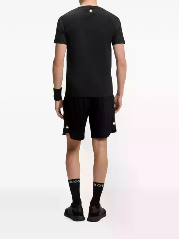BOSS Logo-print Raglan-sleeve T-shirt