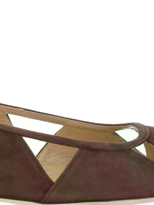 ARTEANA Cut-out Suede Ballet Flats
