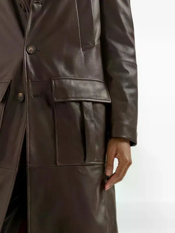 Brunello Cucinelli Nappa Leather Overcoat