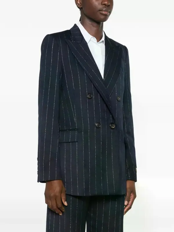 ERMANNO FIRENZE Pinstripe Double-breasted Blazer