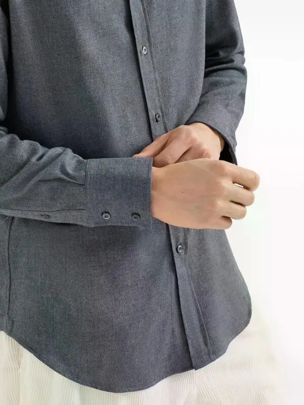 Brunello Cucinelli Chevron Flannel Shirt