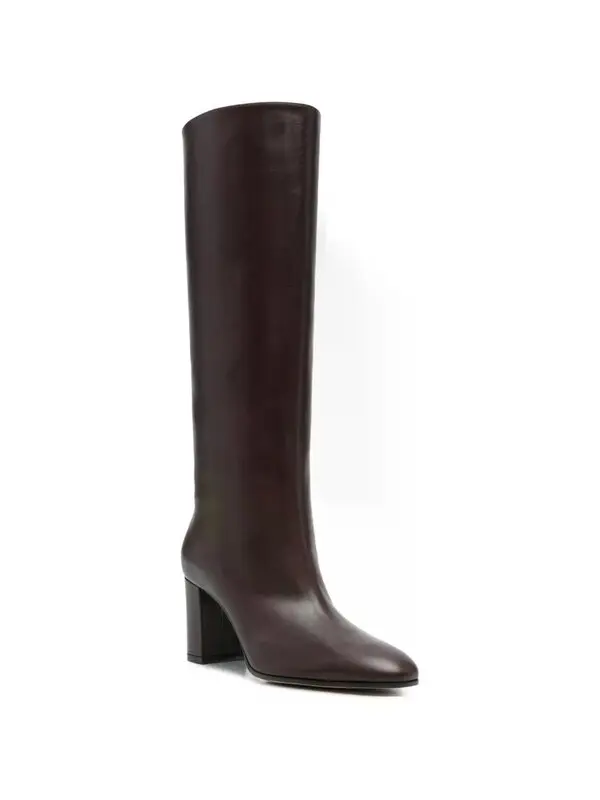 GIANVITO ROSSI Glove Leather Boots - Red