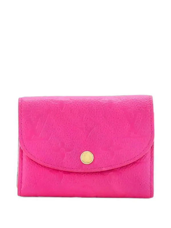 LOUIS VUITTON X Takashi Murakami Rosalie Coin Purse Monogram Empreinte Leather Small Wallets - Pink