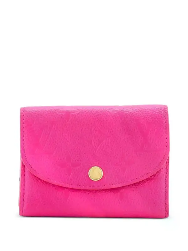 LOUIS VUITTON X Takashi Murakami Rosalie Coin Purse Monogram Empreinte Leather Small Wallets - Pink