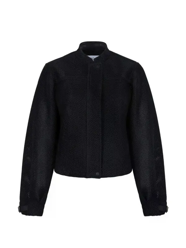 Max Mara Mesh-knit Bomber Jacket