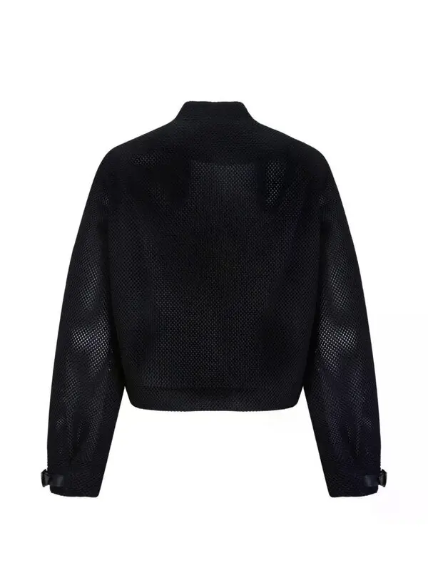 Max Mara Mesh-knit Bomber Jacket