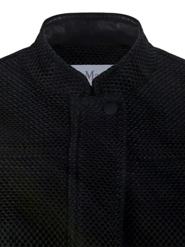 Max Mara Mesh-knit Bomber Jacket