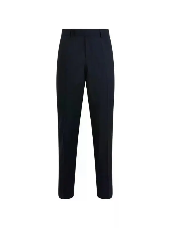 BOSS Slim-fit Trousers In Micro-patterned Stretch Wool