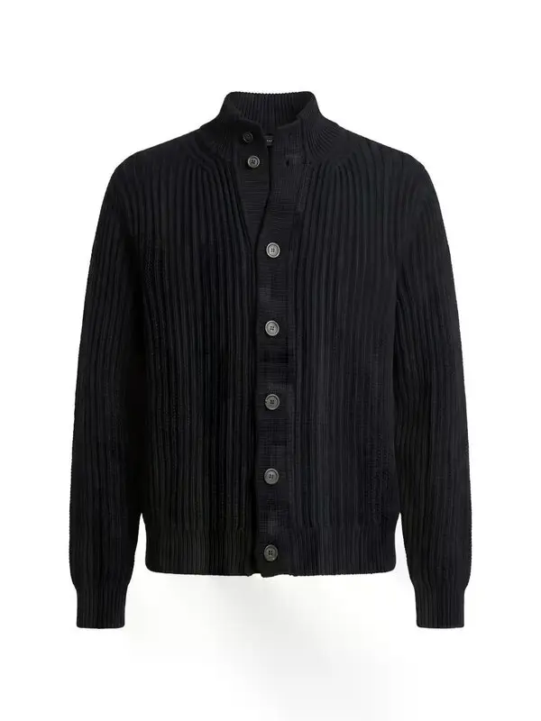 Peserico Ribbed-knit Button-up Cardigan