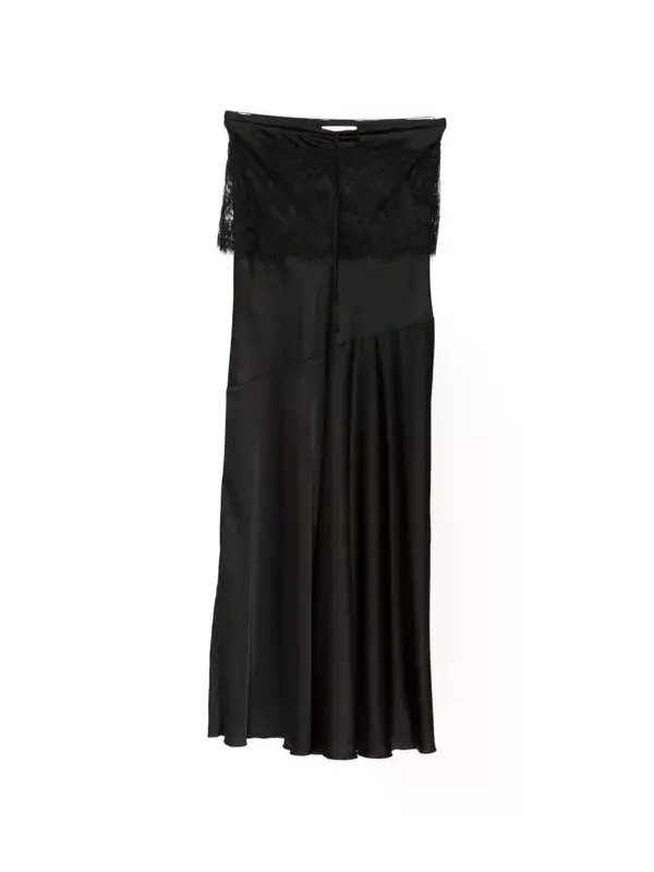 ERMANNO FIRENZE Lace-panel Drawstring Skirt
