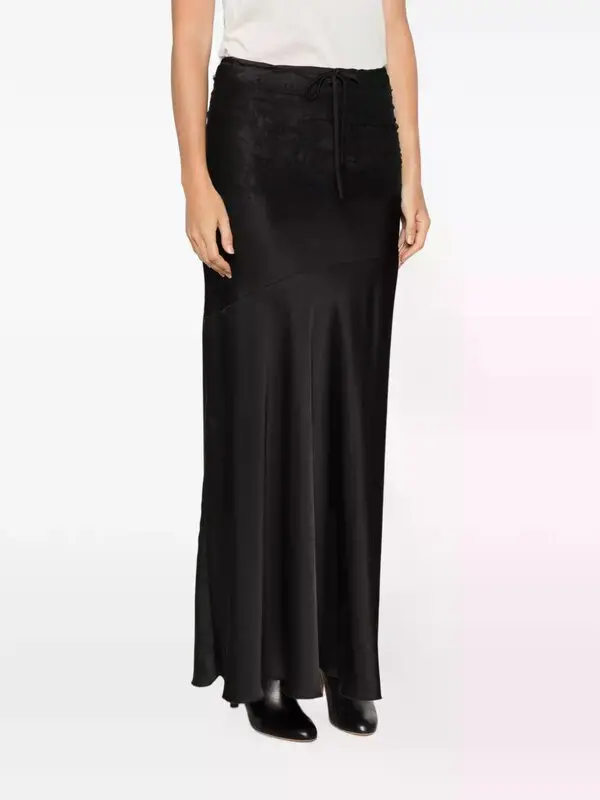 ERMANNO FIRENZE Lace-panel Drawstring Skirt