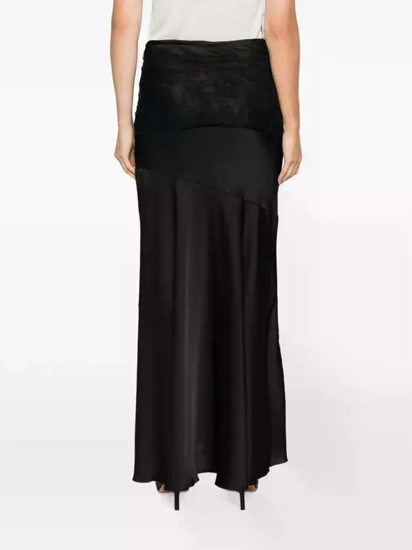 ERMANNO FIRENZE Lace-panel Drawstring Skirt
