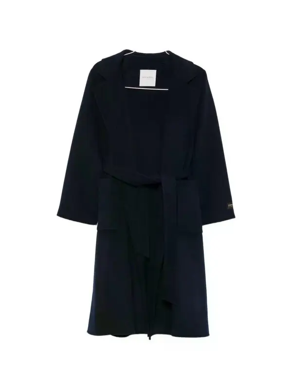 ERMANNO FIRENZE Belted Notch-lapels Coat