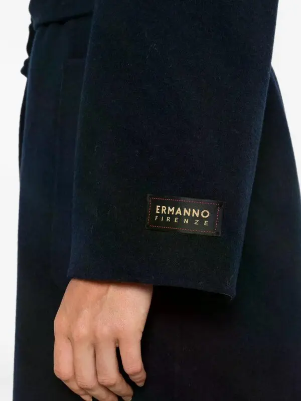 ERMANNO FIRENZE Belted Notch-lapels Coat