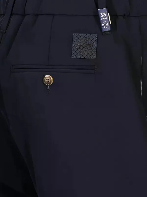 Jacob Cohen Logo-patch Straight-leg Trousers