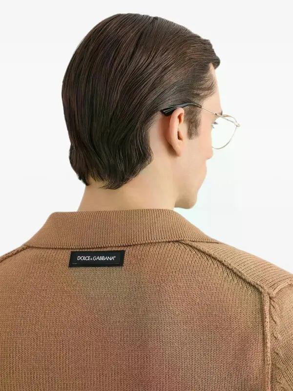 Dolce & Gabbana Virgin-wool Polo Shirt