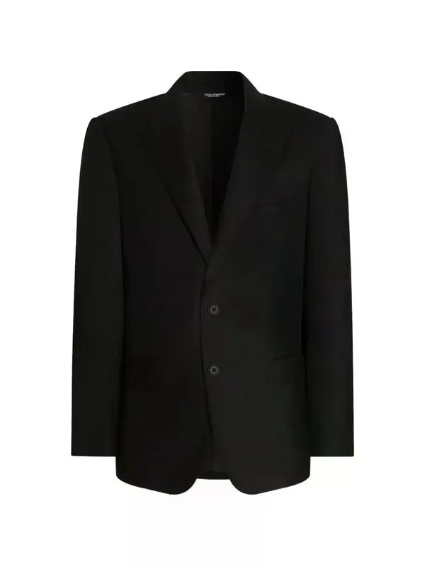 Dolce & Gabbana Martini Light Single-breasted Flannel Jacket