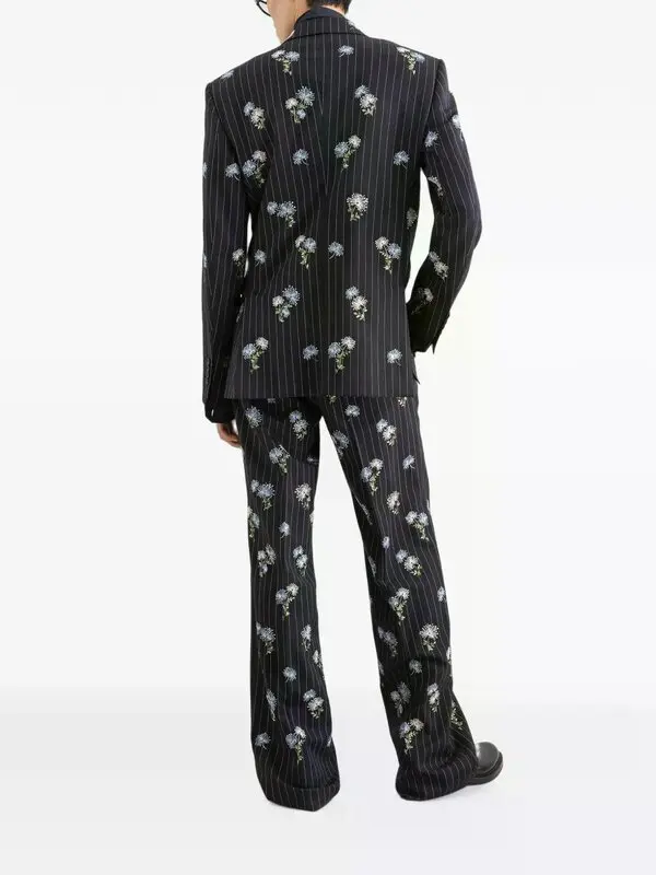 Dolce & Gabbana Double-breasted Palermo Wool Suit With Embroidery
