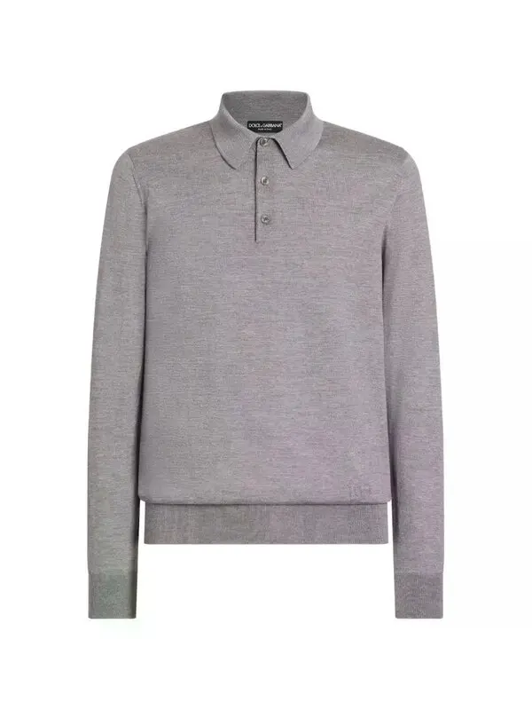 Dolce & Gabbana Knit Cashmere Polo Shirt