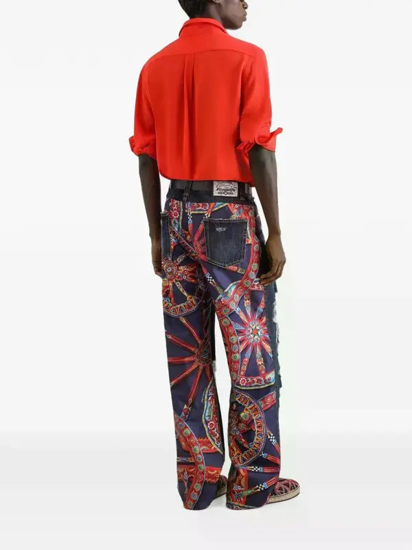 Dolce & Gabbana Crêpe De Chine Silk Martini Shirt