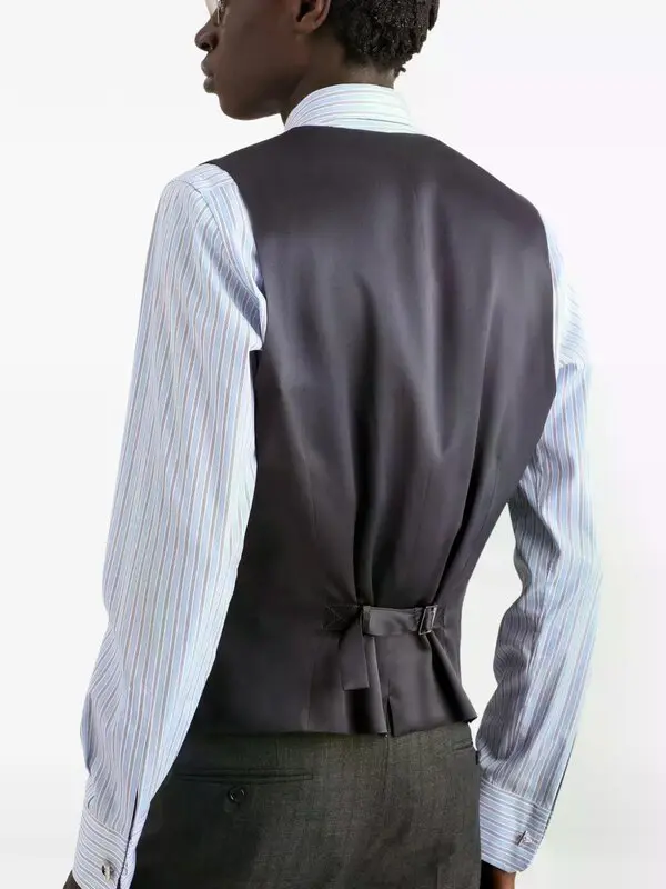 Dolce & Gabbana Pinstripe Wool Vest