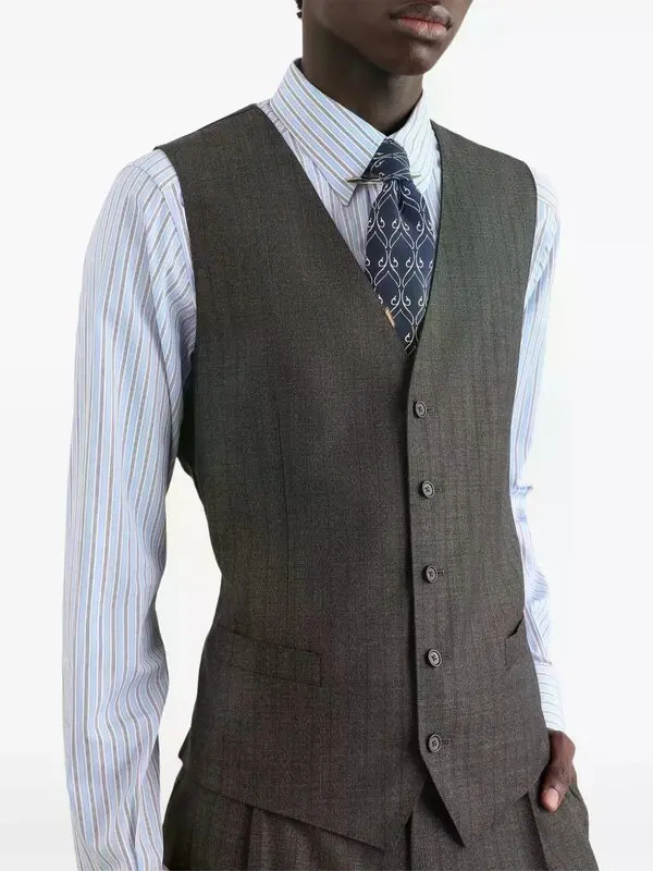 Dolce & Gabbana Pinstripe Wool Vest