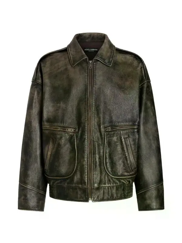 Dolce & Gabbana Bull Leather Jacket