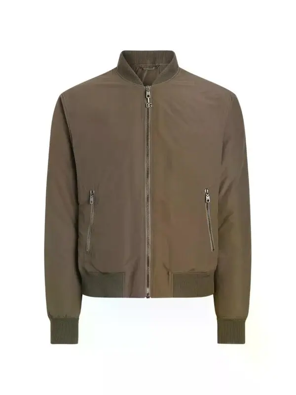 Dolce & Gabbana Padded Canvas Bomber Jacket