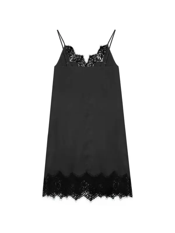 Vera Wang Sibel Lace-trim Mini Dress