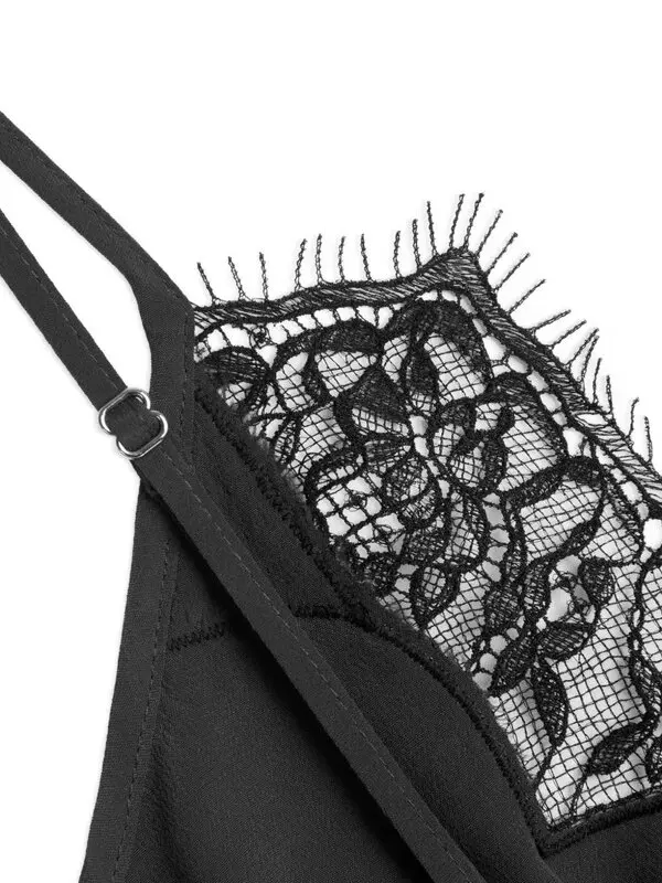 Vera Wang Sibel Lace-trim Mini Dress
