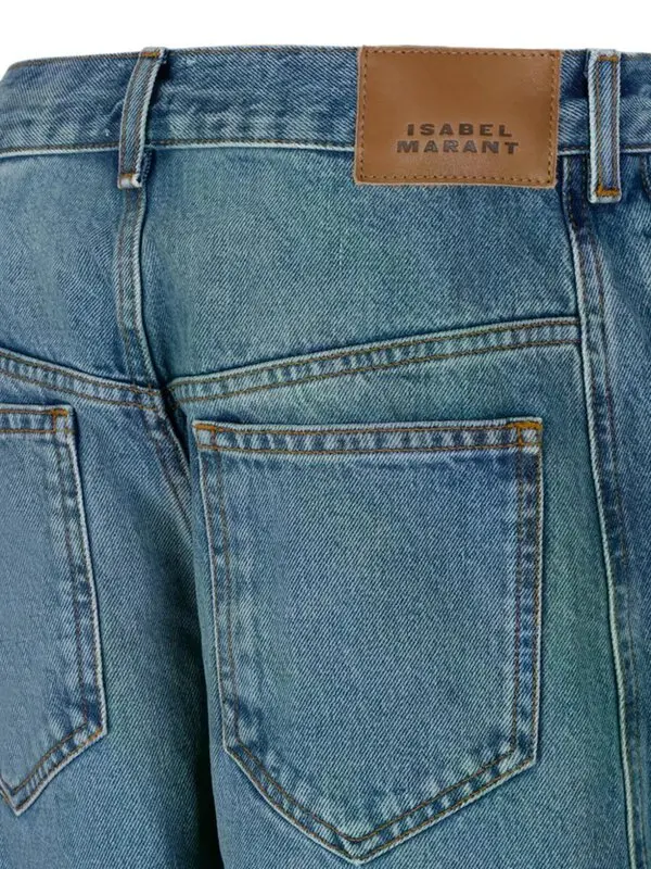 Isabel Marant Étoile Oriane Logo-patch Straight-leg Jeans