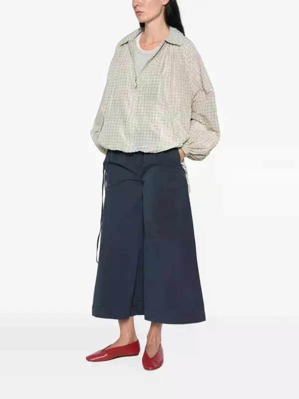 DAMSON MADDER Antiqued-finish Culotte Trousers