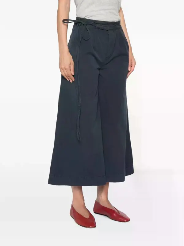 DAMSON MADDER Antiqued-finish Culotte Trousers