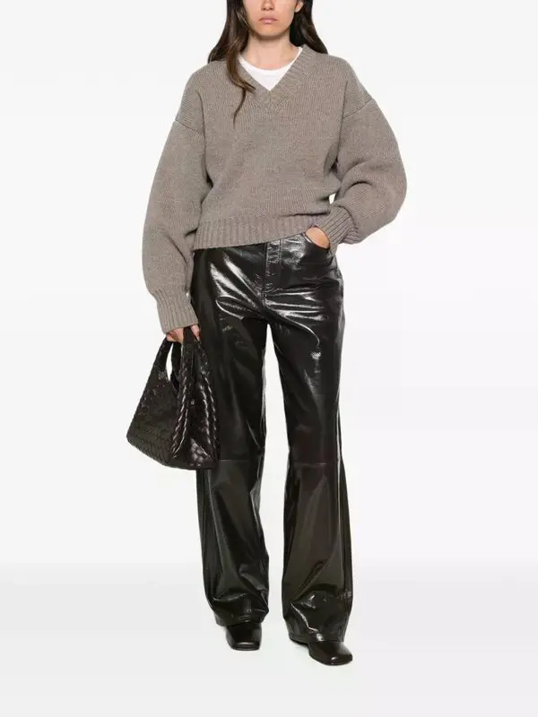 RÓHE Sculptural V-neck Sweater