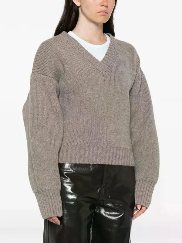 RÓHE Sculptural V-neck Sweater