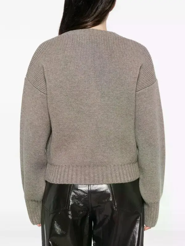 RÓHE Sculptural V-neck Sweater