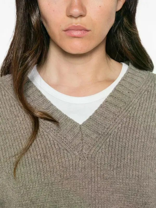 RÓHE Sculptural V-neck Sweater