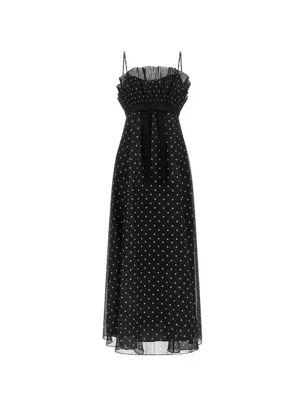 Zimmermann Frill Pleated Midi Dress