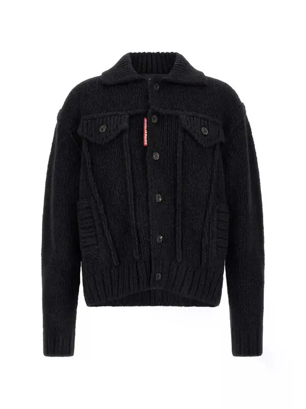 Dsquared2 Logo-patch Cardigan - Black