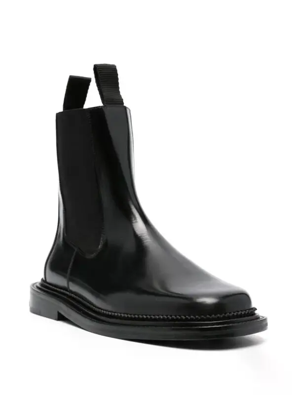 TOGA VIRILIS Stud-embellished Leather Ankle Boots