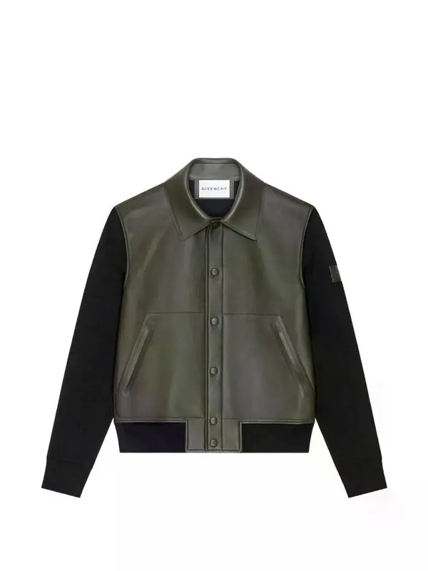 Givenchy Mix-material Blouson With Paris Patch